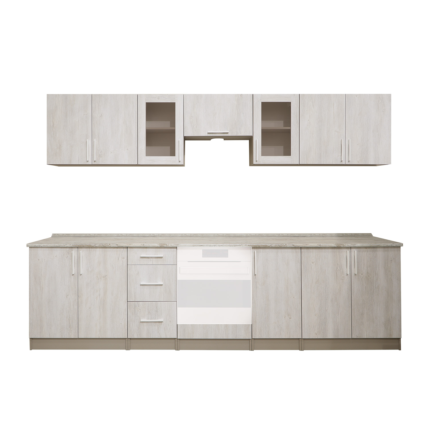 Buy kitchen set HOBEL X101 CL/01 (WH) (7050) K096/ORMA 144 (10) at the ...
