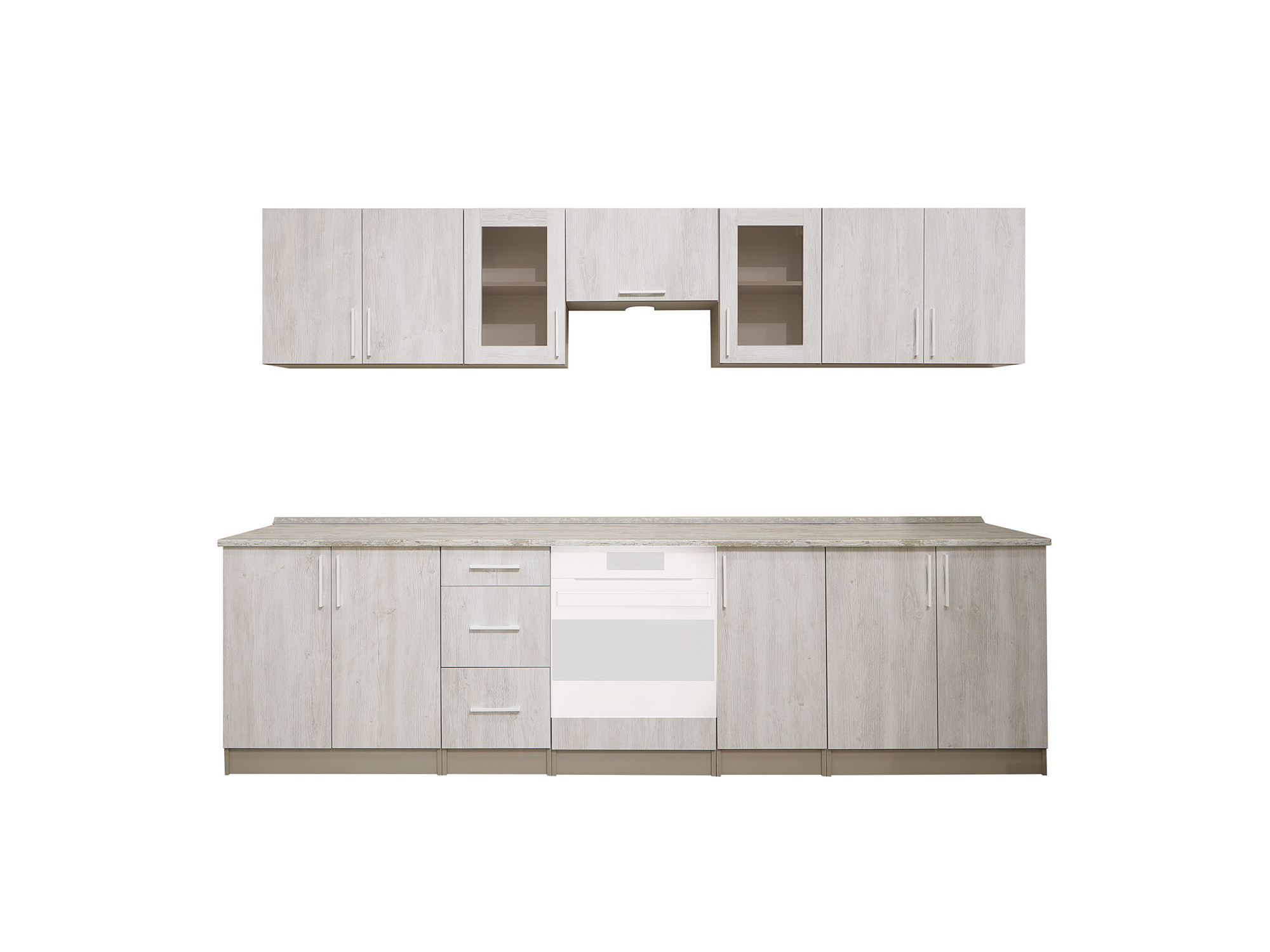 Buy kitchen set HOBEL X101 CL/01 (WH) (7050) K096/ORMA 144 (10) at the ...